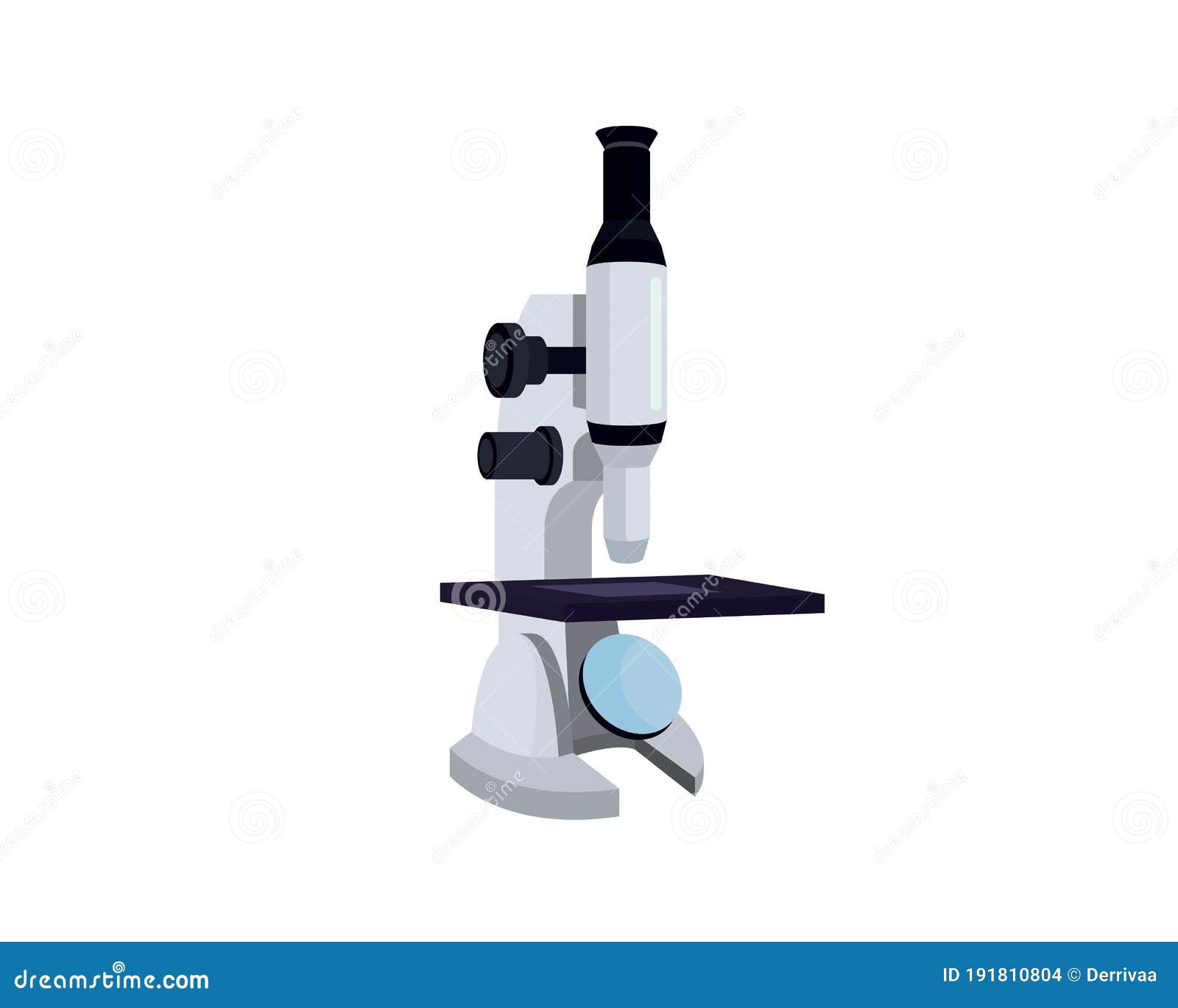 Realistic Microscope Parts Infographic Presentation Chart Cartoon ...