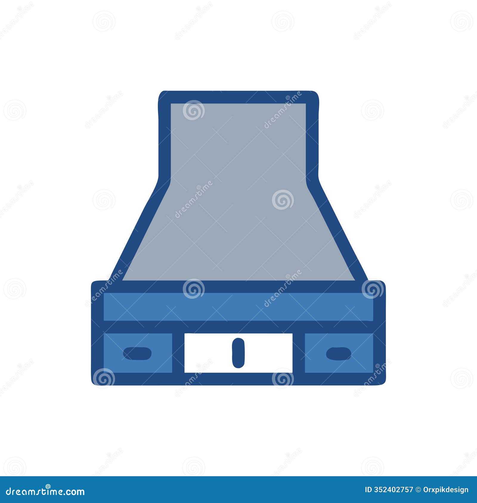 Detailed Reducer Icon for Engineering Design Stock Illustration ...