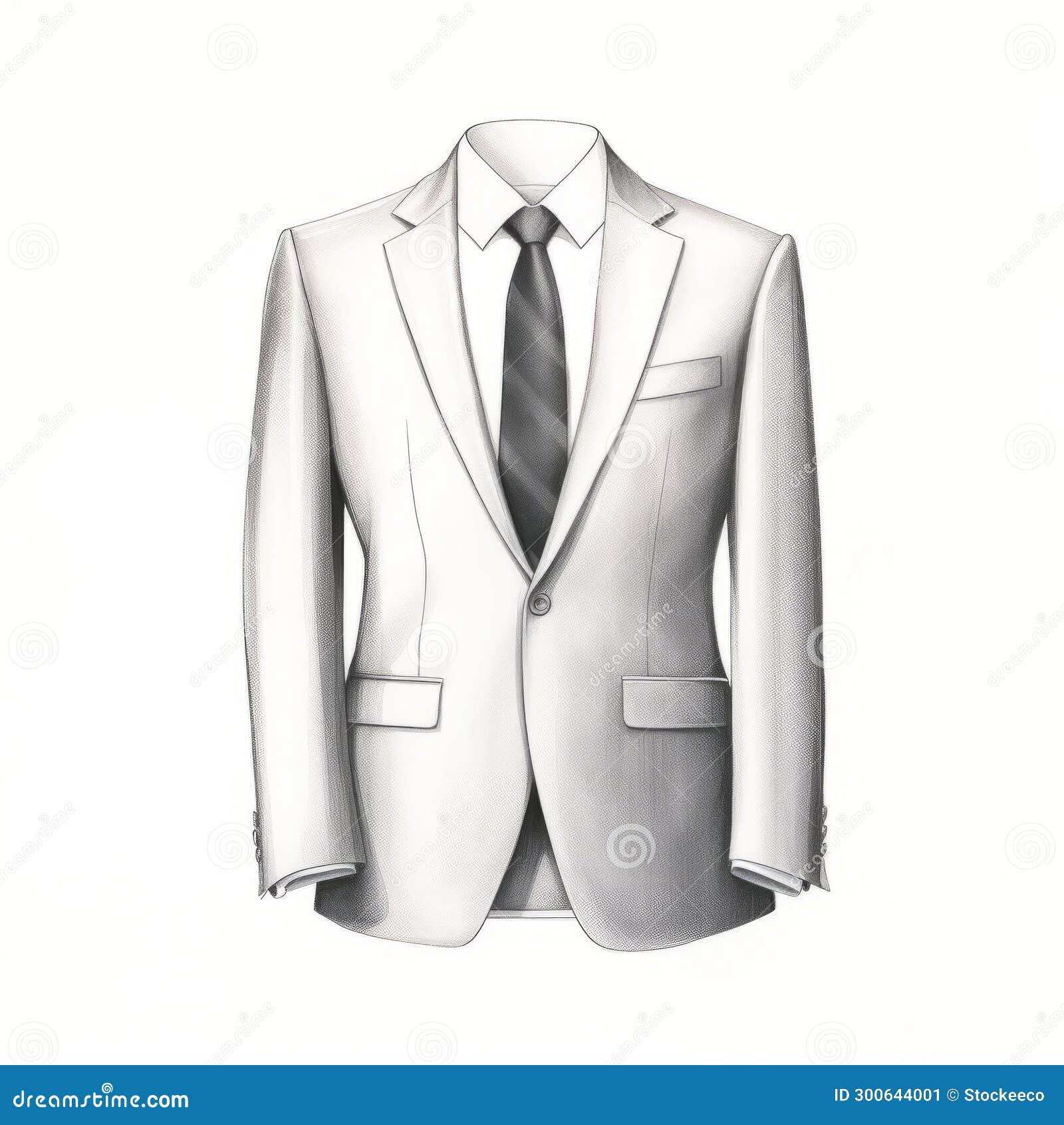 Detailed Rendering of Patterned White Suit - Contest Winning Artwork ...