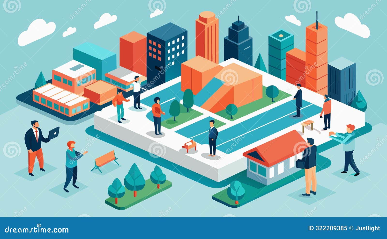 Detailed Renderings and Scale Models of a Proposed Urban Development ...