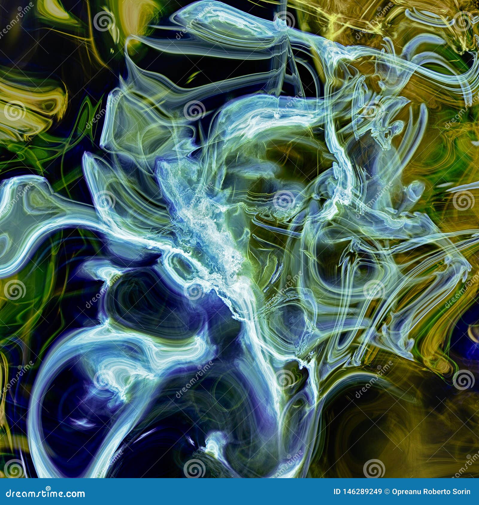 Detailed Rendiring of Flame Fractal for Art, Illustration and Design ...