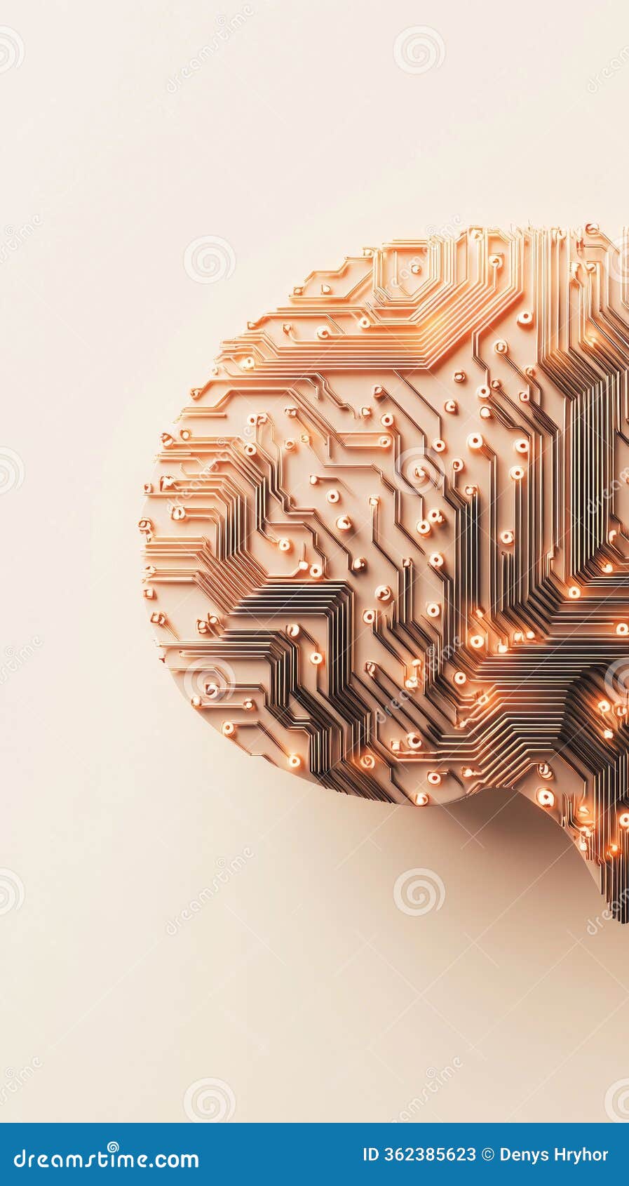 Detailed Representation of a Brain Crafted from Circuit Patterns ...