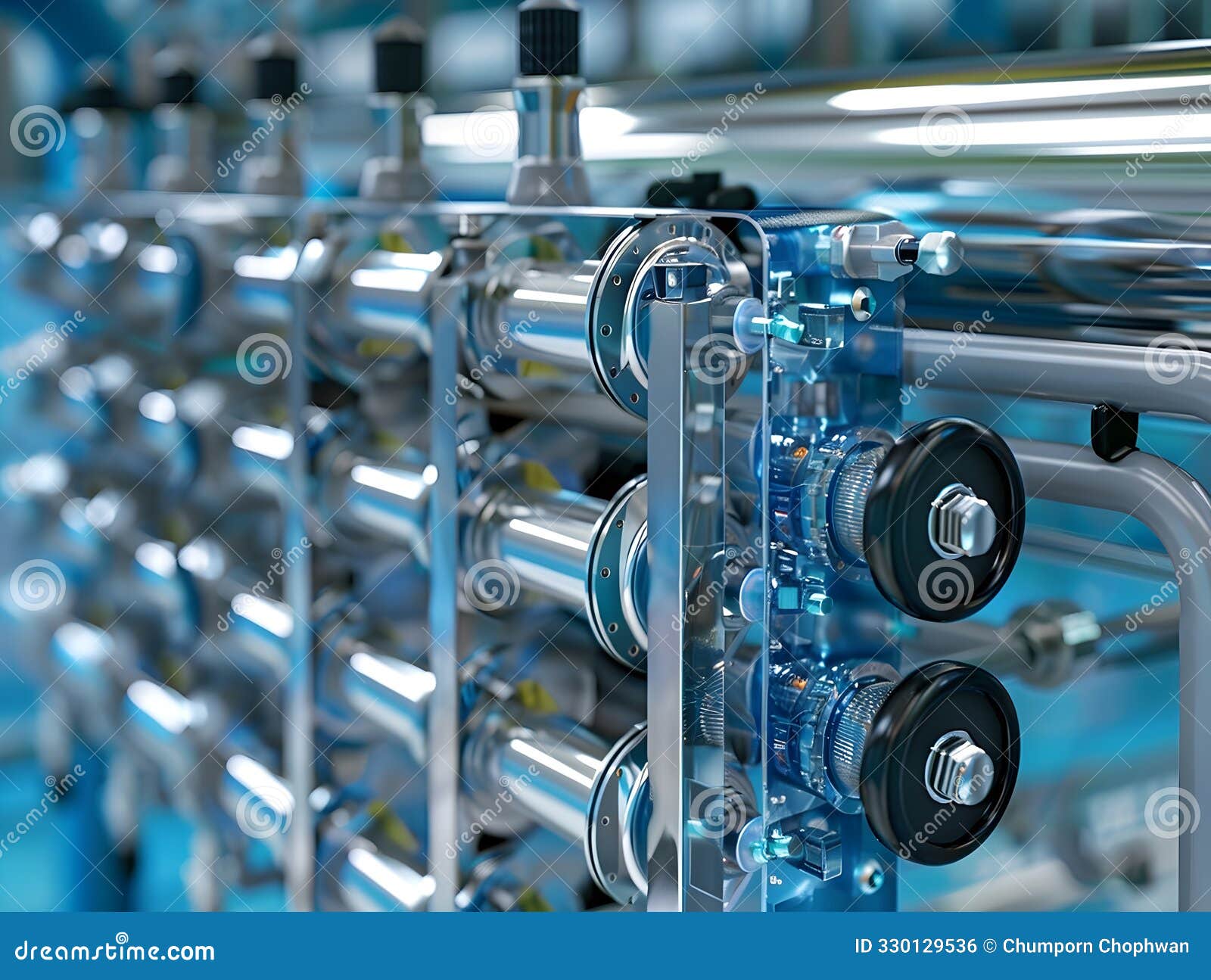 Detailed Reverse Osmosis Unit Process Technical Stock Illustration ...