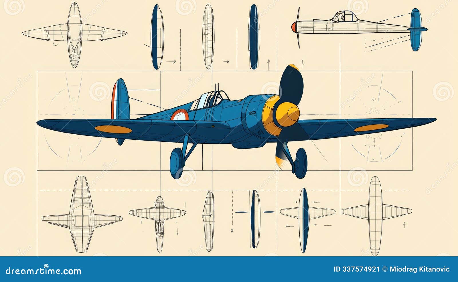 Iconic Spitfire Fighter Aircraft with Detailed Views and Specs ...