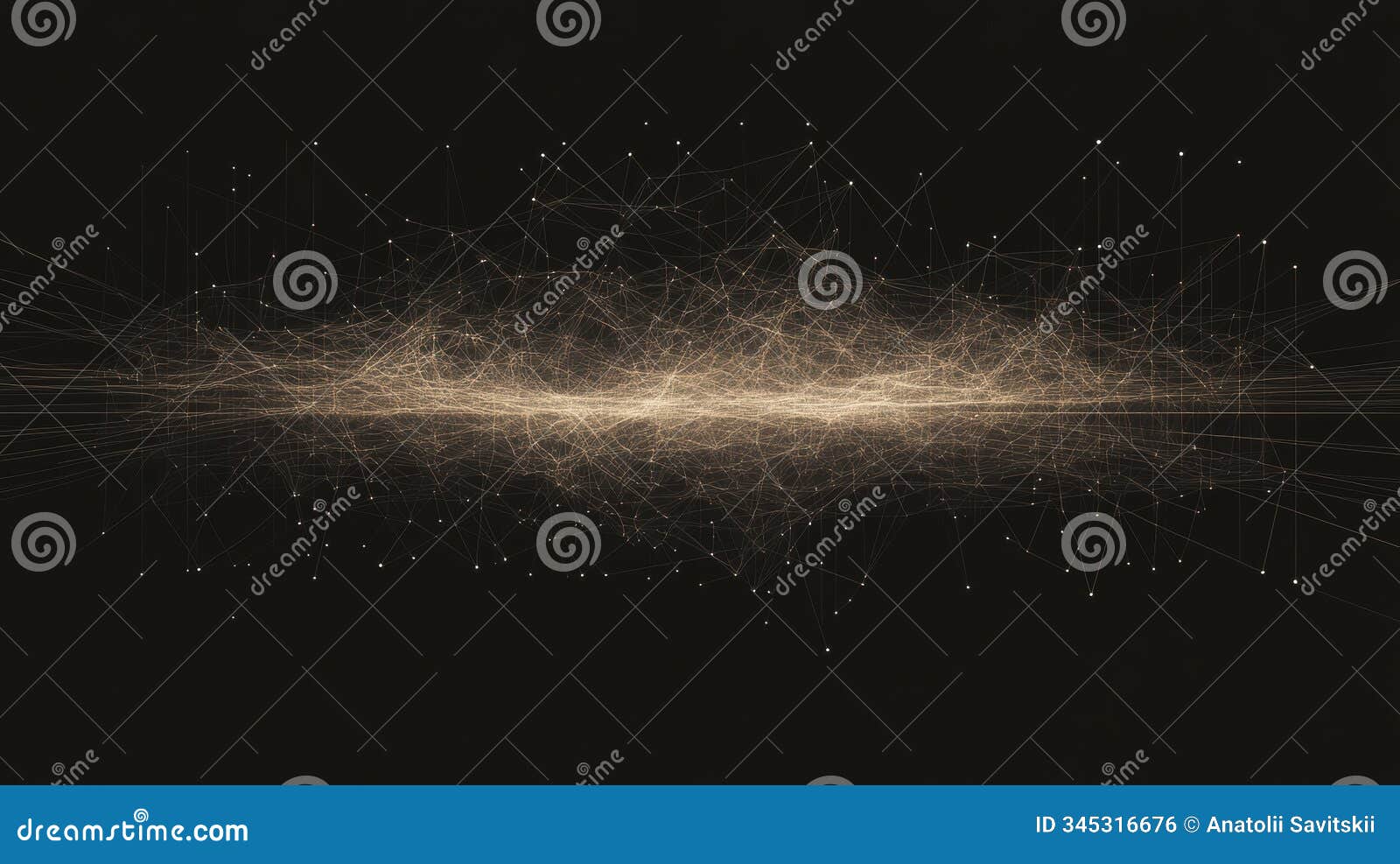 A Detailed Schematic Shows A Data Cloud With Thin Lines Branching Out ...