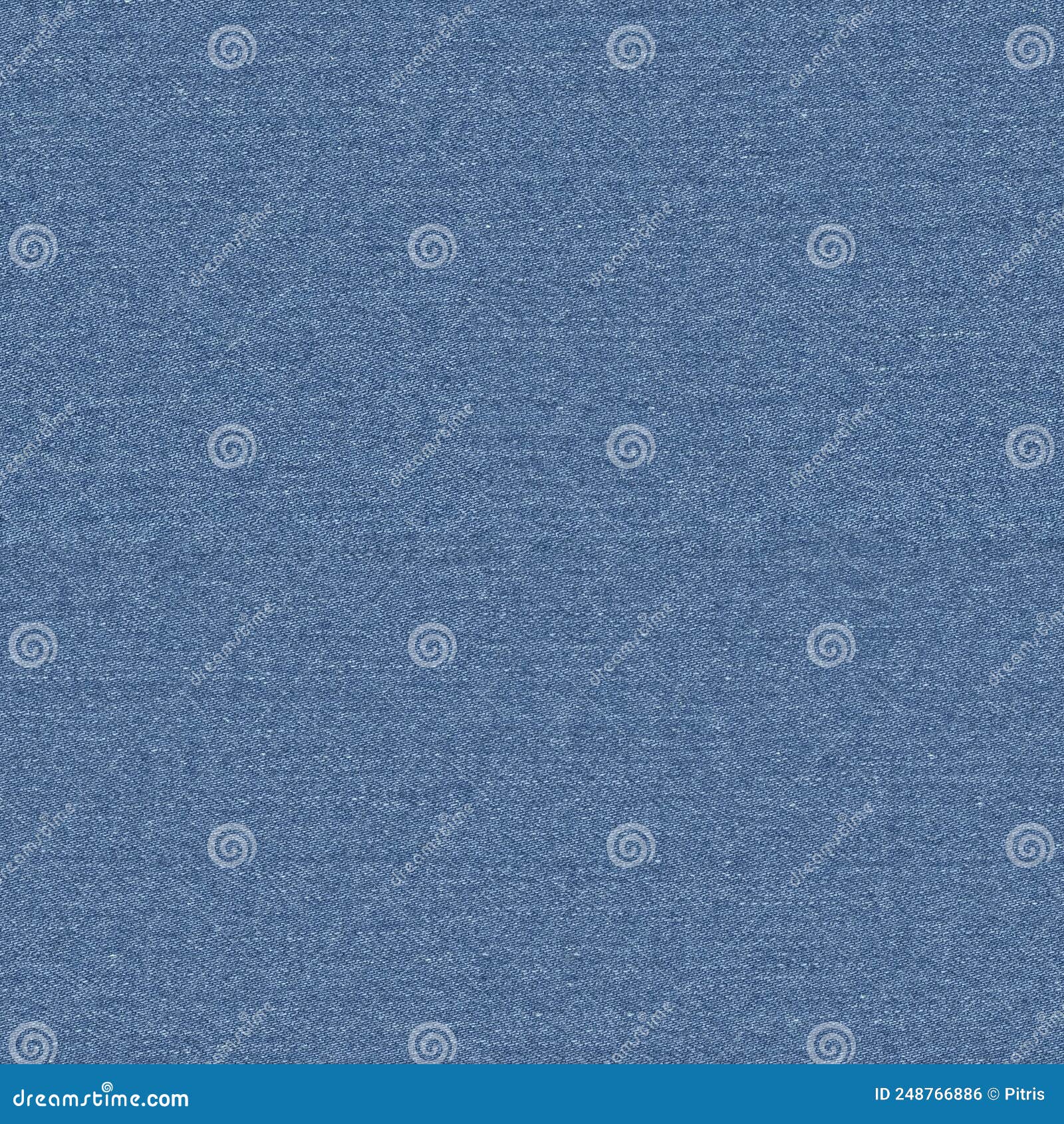 Detailed Seamless, Tileable Texture of Blue Denim Fabric with High ...