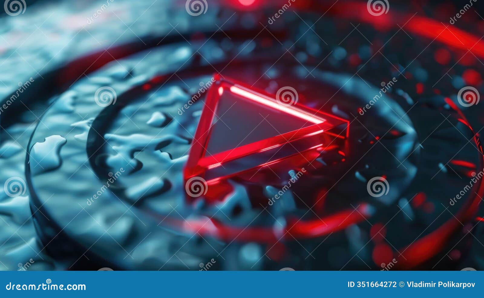 Detailed Shot of a Clock with Red Triangle, Suitable for Time ...