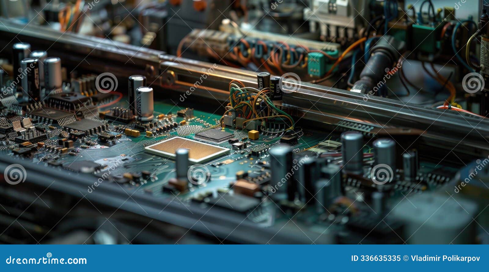 A Detailed Shot of a Computer Motherboard S Components and Circuitry ...