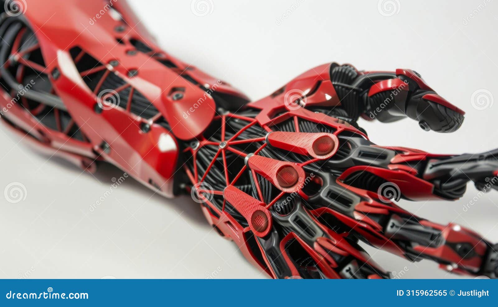 A Detailed Shot of a 3D Printed Artificial Limb Highlighting the ...