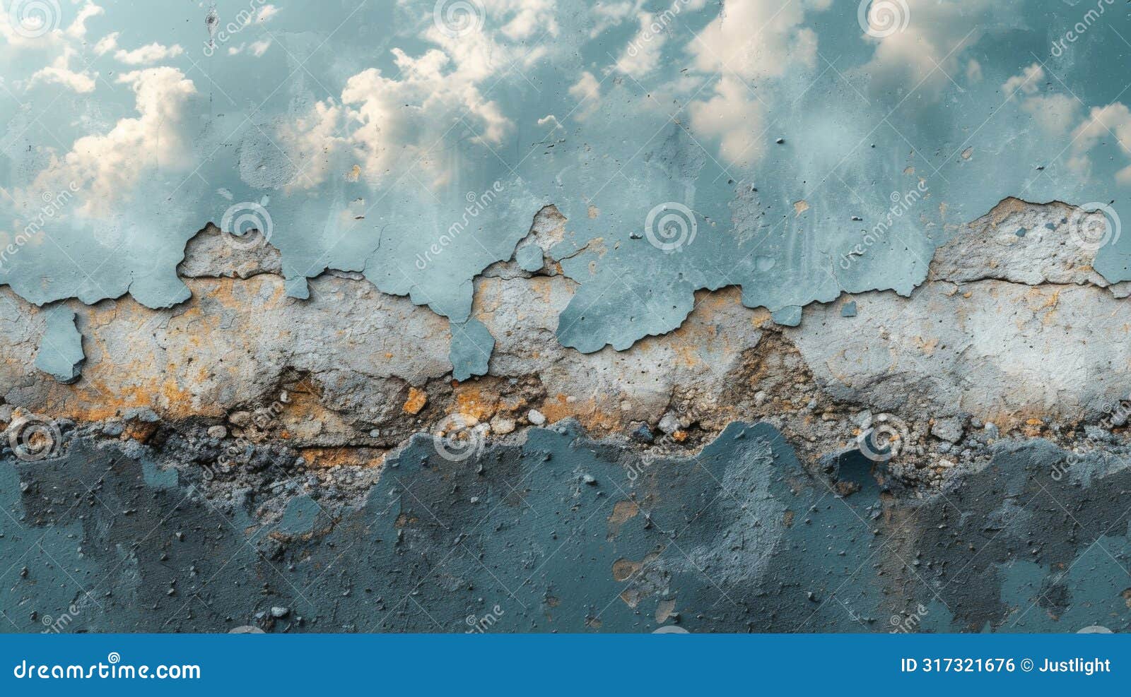 Detailed Shot Of Exposed Concrete Revealing A Rugged Texture ...