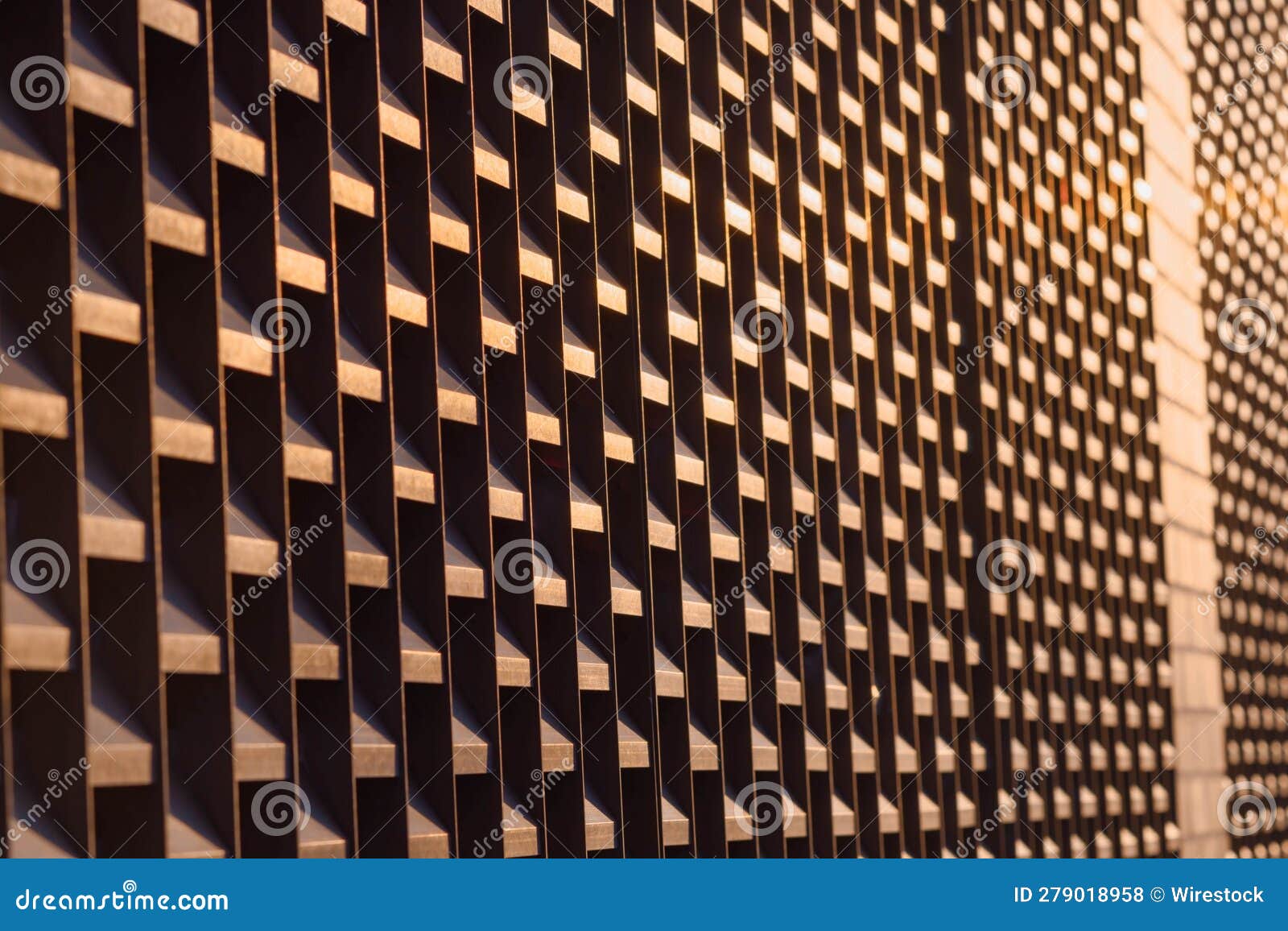 Detailed Shot of a Metal Wall with Its Many Sections Clearly Visible ...