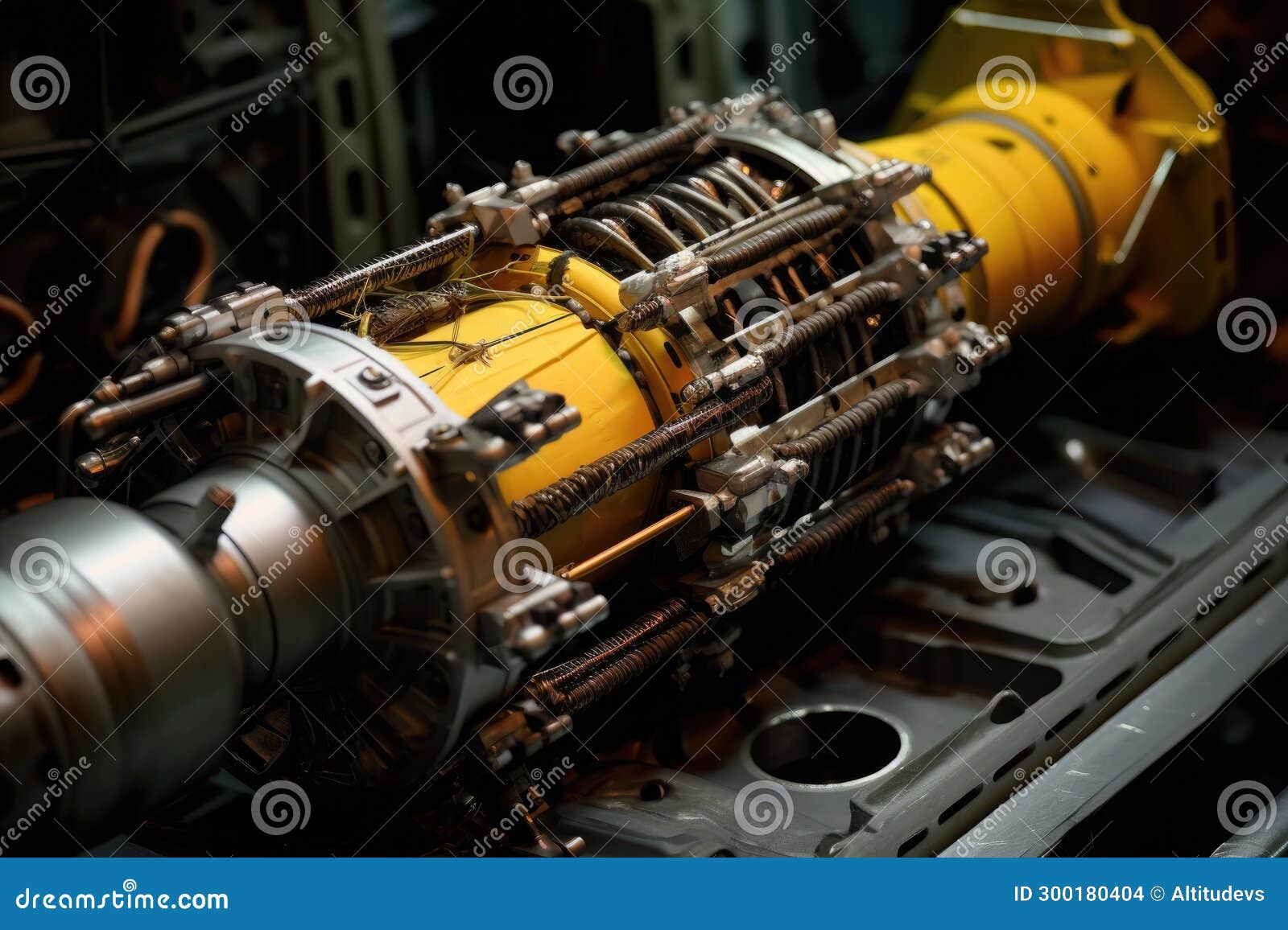 Detailed Shot of a Nuclear Fuel Rod Assembly before Insertion Stock ...
