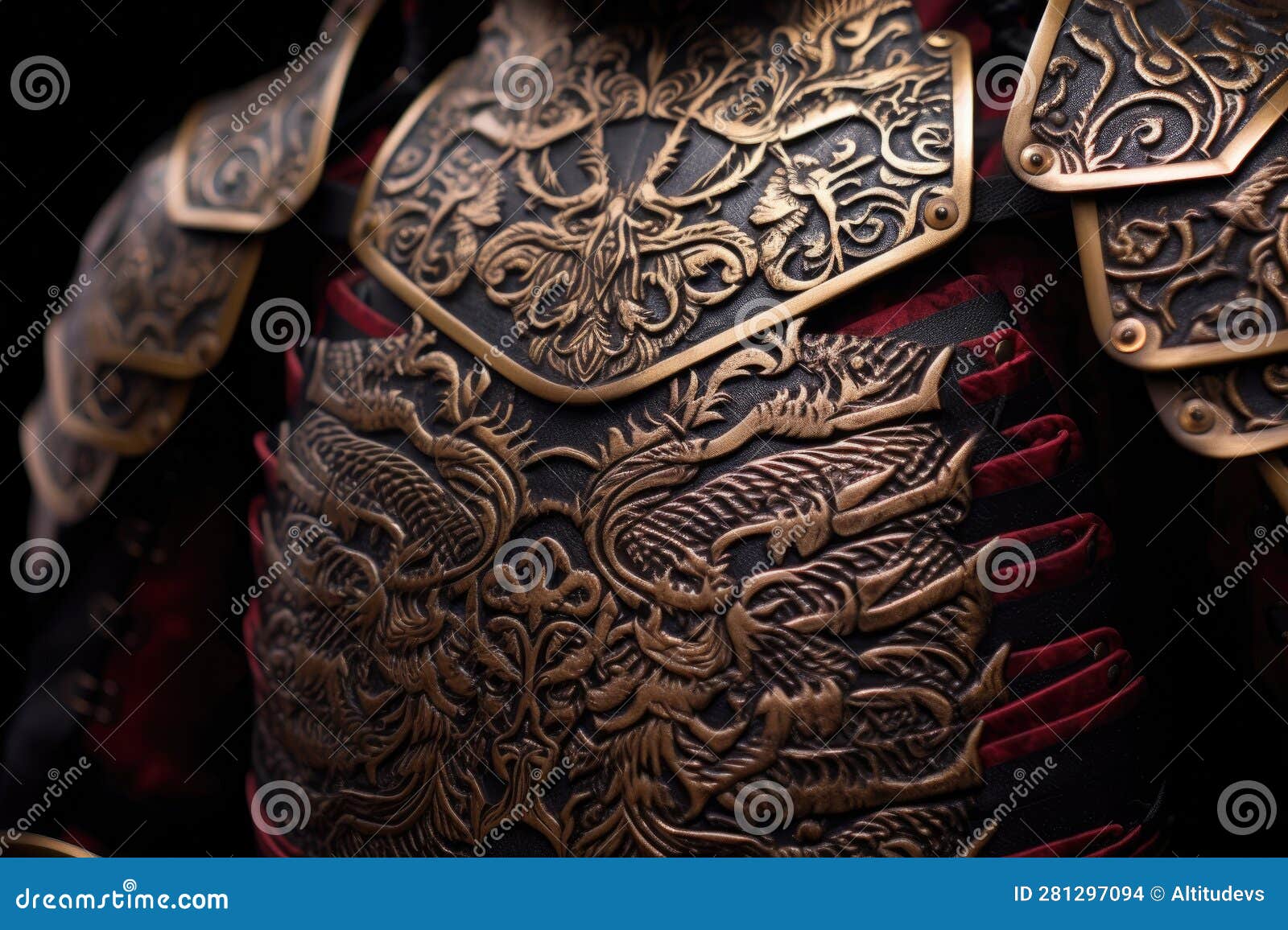 Detailed Shot Of Samurai Armor Patterns Stock Photo | CartoonDealer.com ...
