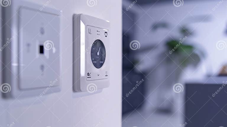 A Detailed Shot of a Smart Plug with a Timer Feature Depicting the ...