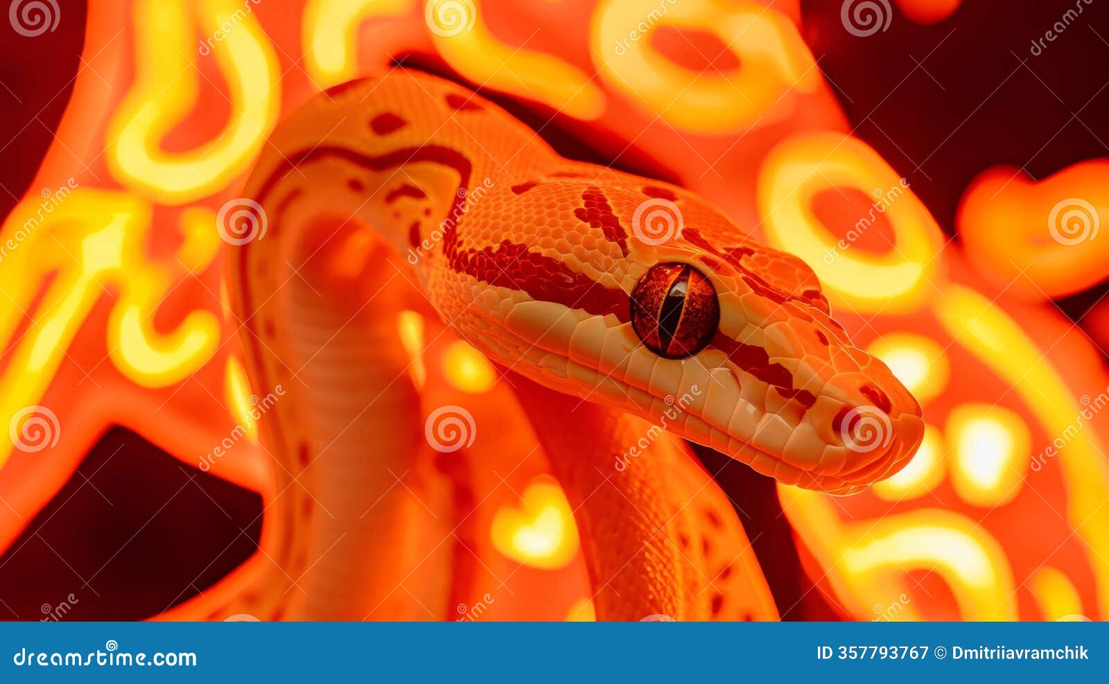 A Detailed Shot of a Snake on a Black Backdrop, Highlighting Its Head ...