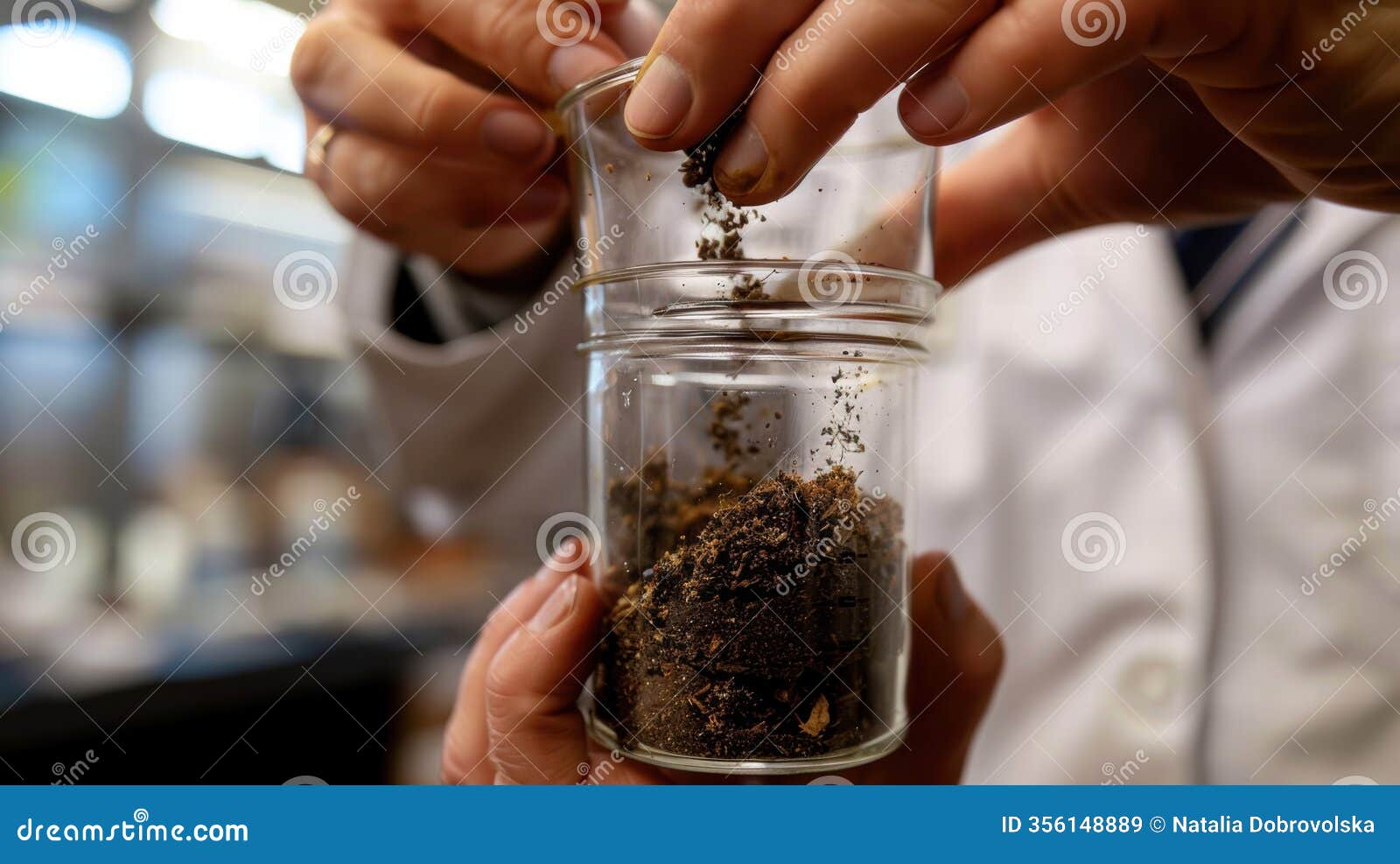 Detailed Soil Sample Analysis for Agricultural Applications. Stock ...