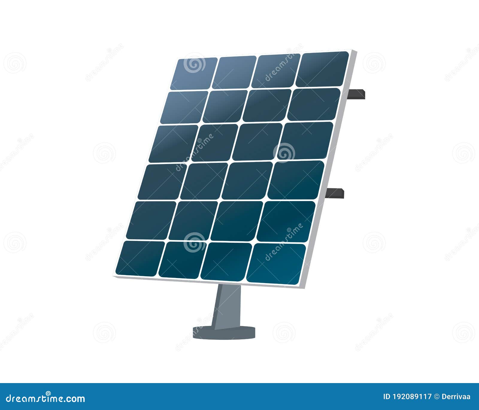 Detailed Solar Ray Panel Illustration Stock Vector - Illustration of ...
