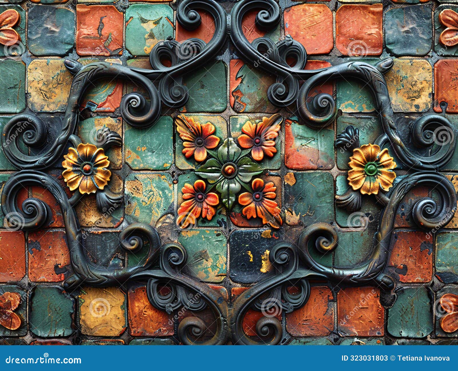 Detailed Spanish Pattern for Backgrounds Stock Illustration ...