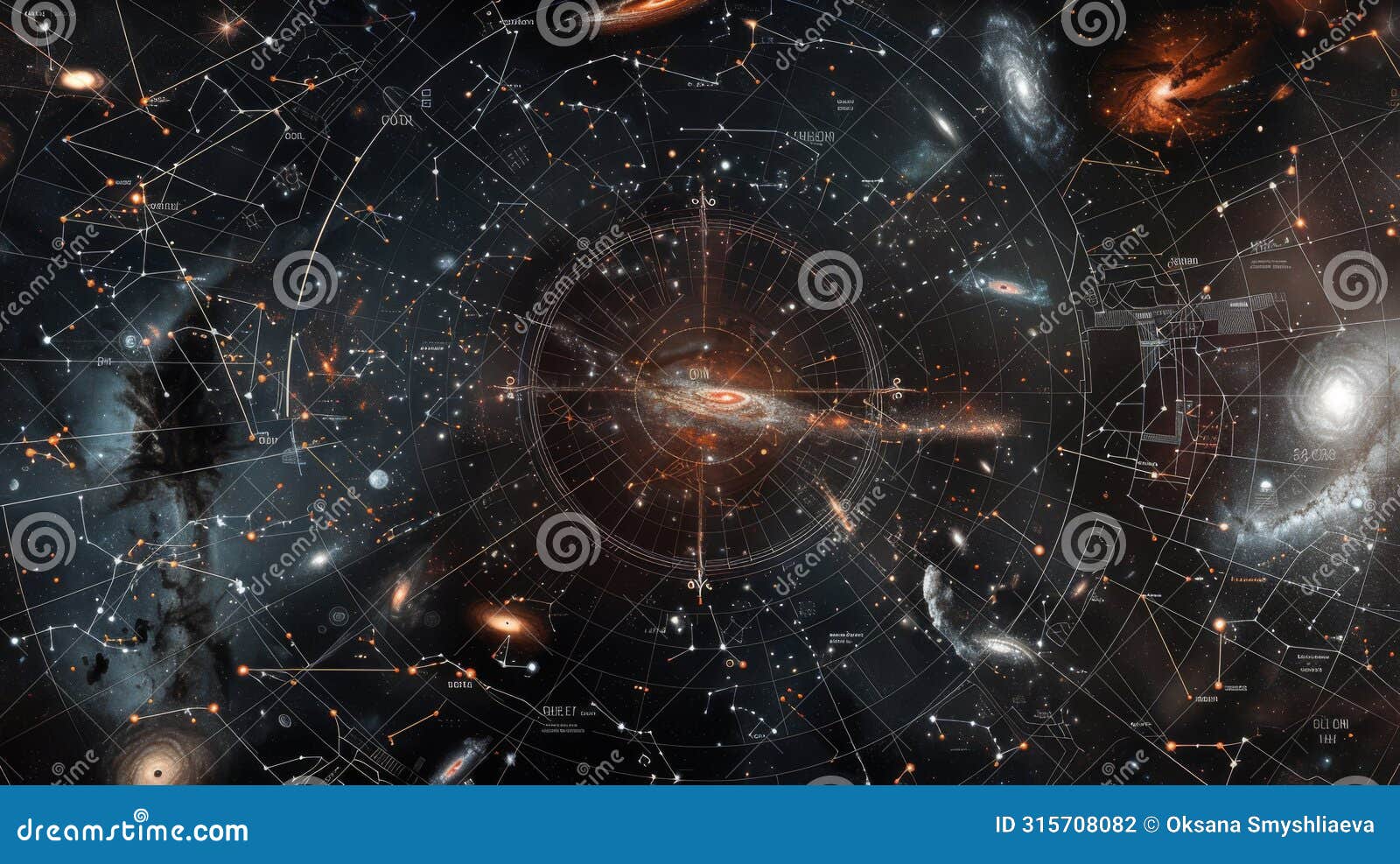 A Detailed Star Map Canvases the Universe with Labeled Constellations ...