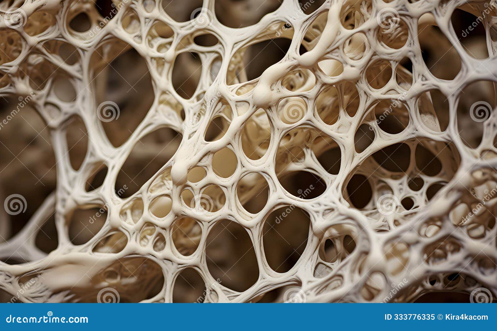 Bone Tissue Human Skeleton Under Microscope Cells Structure Medical ...