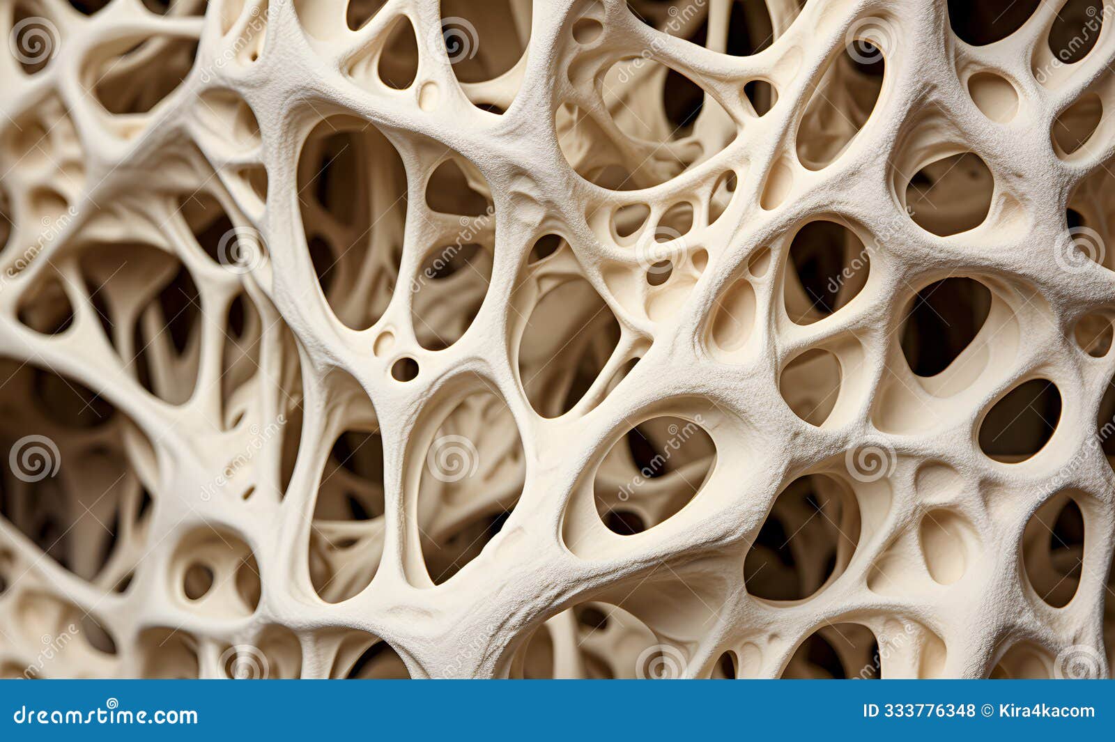 Detailed Structure of Bone Tissue, Close-up View Stock Photo - Image of ...