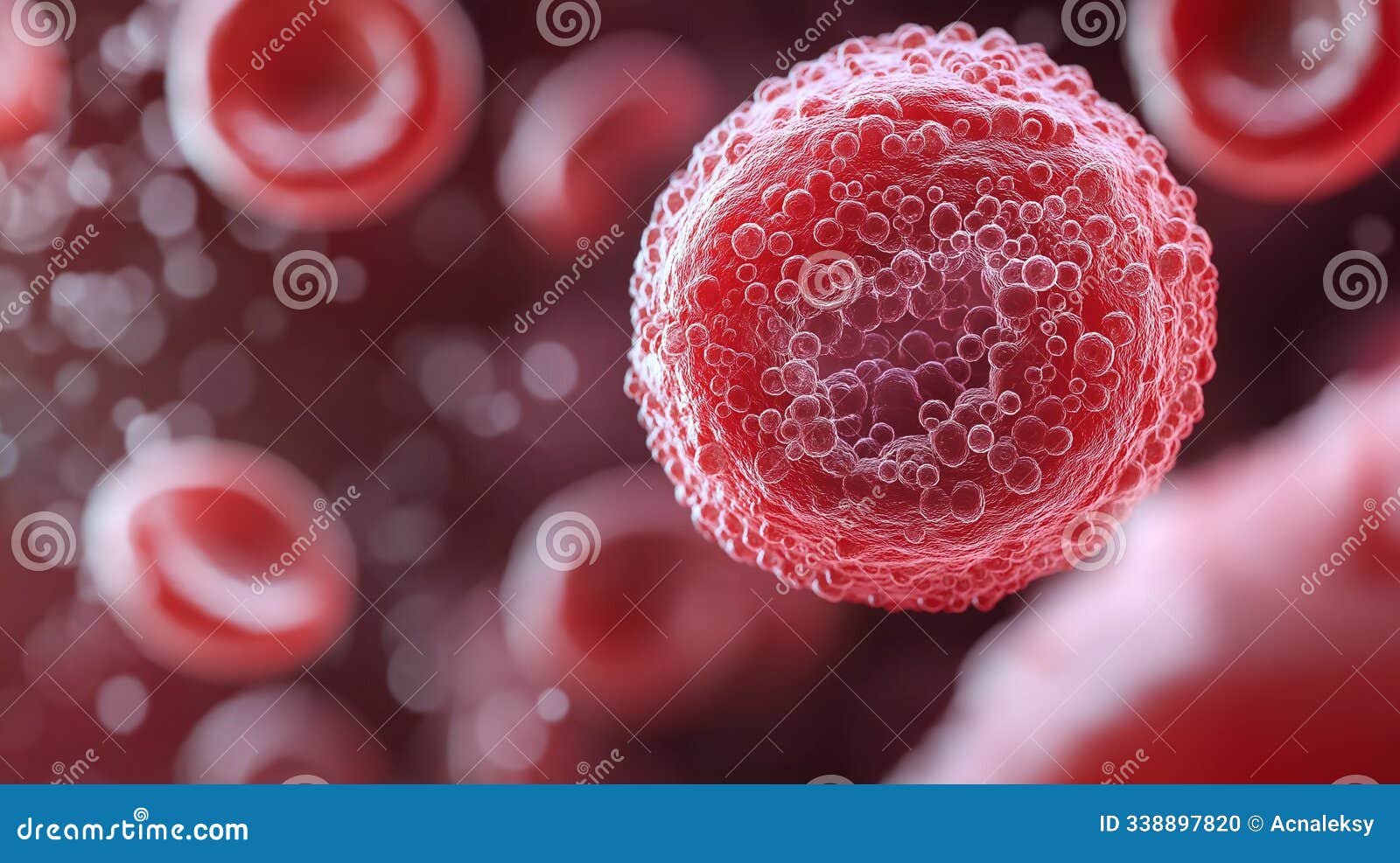 Detailed Structure of a Red Blood Cell, Showing Its Biconcave Shape ...