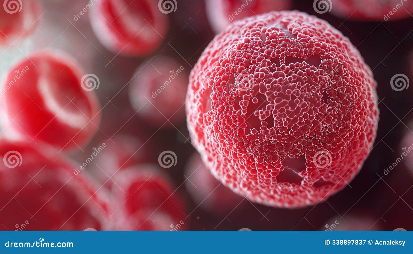Detailed Structure of a Red Blood Cell, Showing Its Biconcave Shape ...