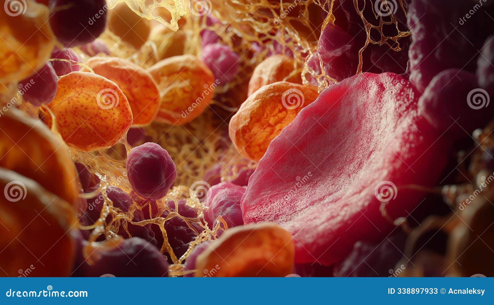 Detailed Structure of a Red Blood Cell, Showing Its Biconcave Shape ...