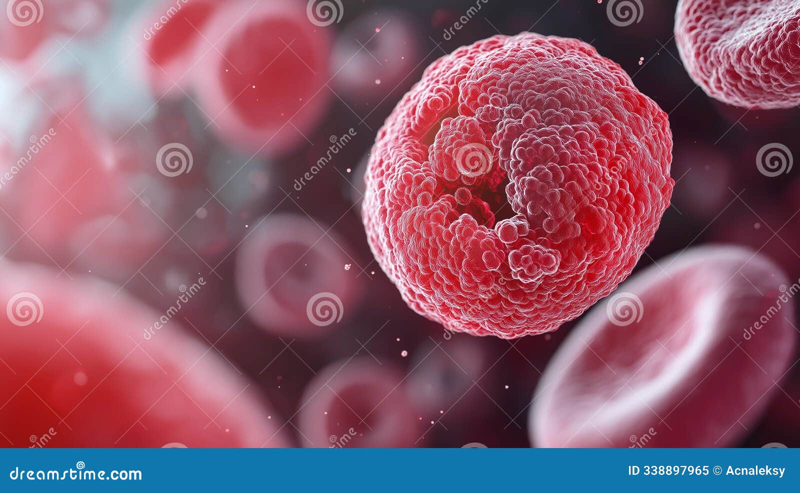 Detailed Structure of a Red Blood Cell, Showing Its Biconcave Shape ...