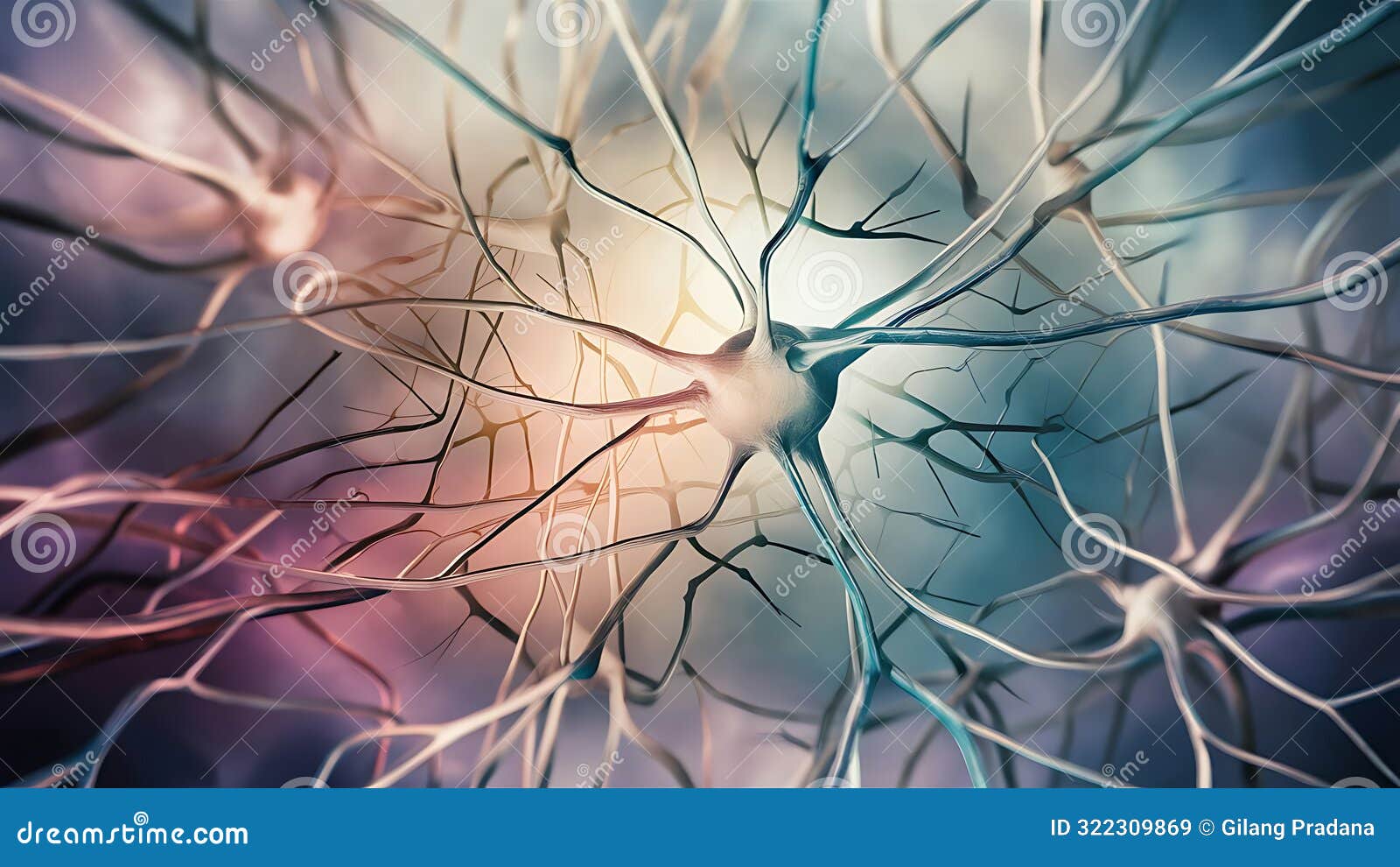 Detailed Synapse Network Neuroscience Research Illustration Stock Image ...