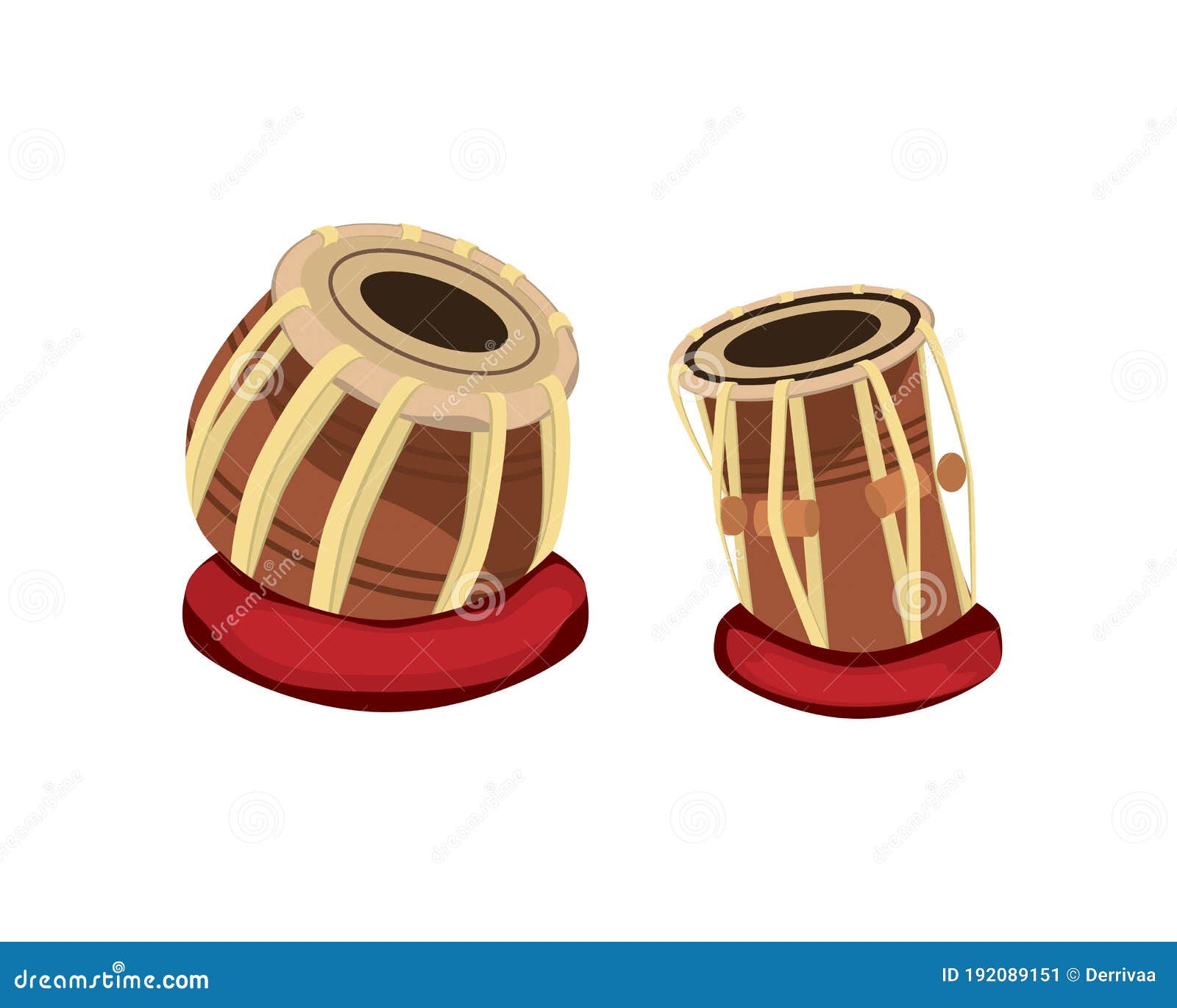 Detailed Tabla India`s Musical Instrument Illustration Stock Vector ...