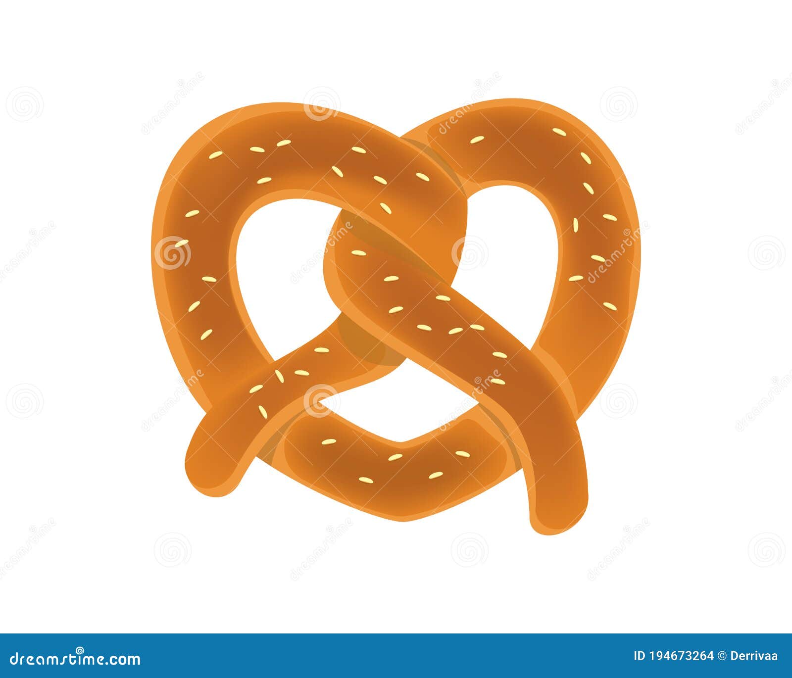 Pretzel Illustration, Drawing, Engraving, Ink, Line Art, Vector ...