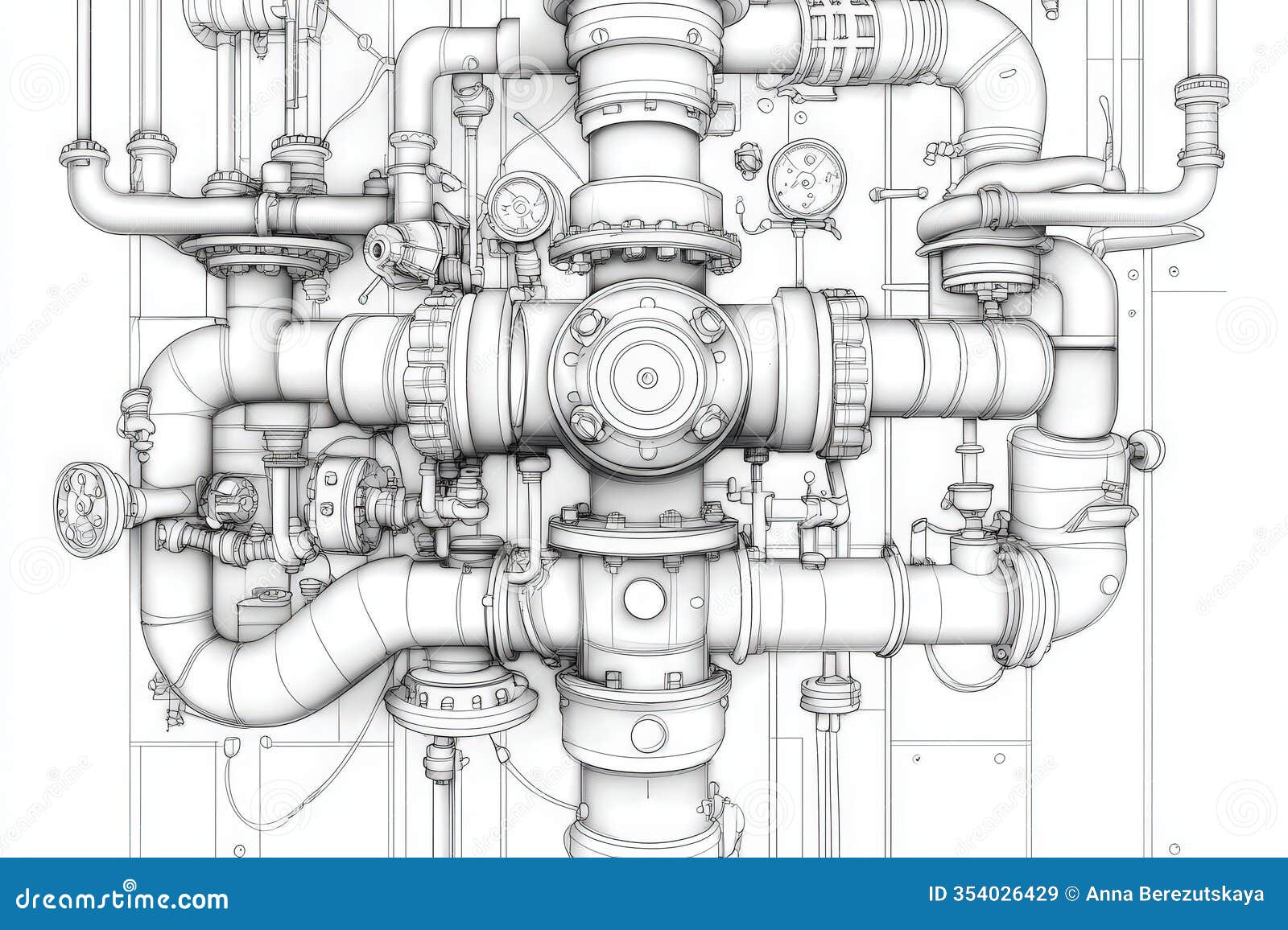 Detailed Technical Drawing Of An Old Sailing Ship Royalty-Free Stock ...