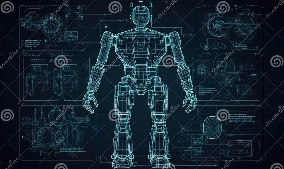 Detailed Technical Drawing Provides Insights into the Inner Workings of ...