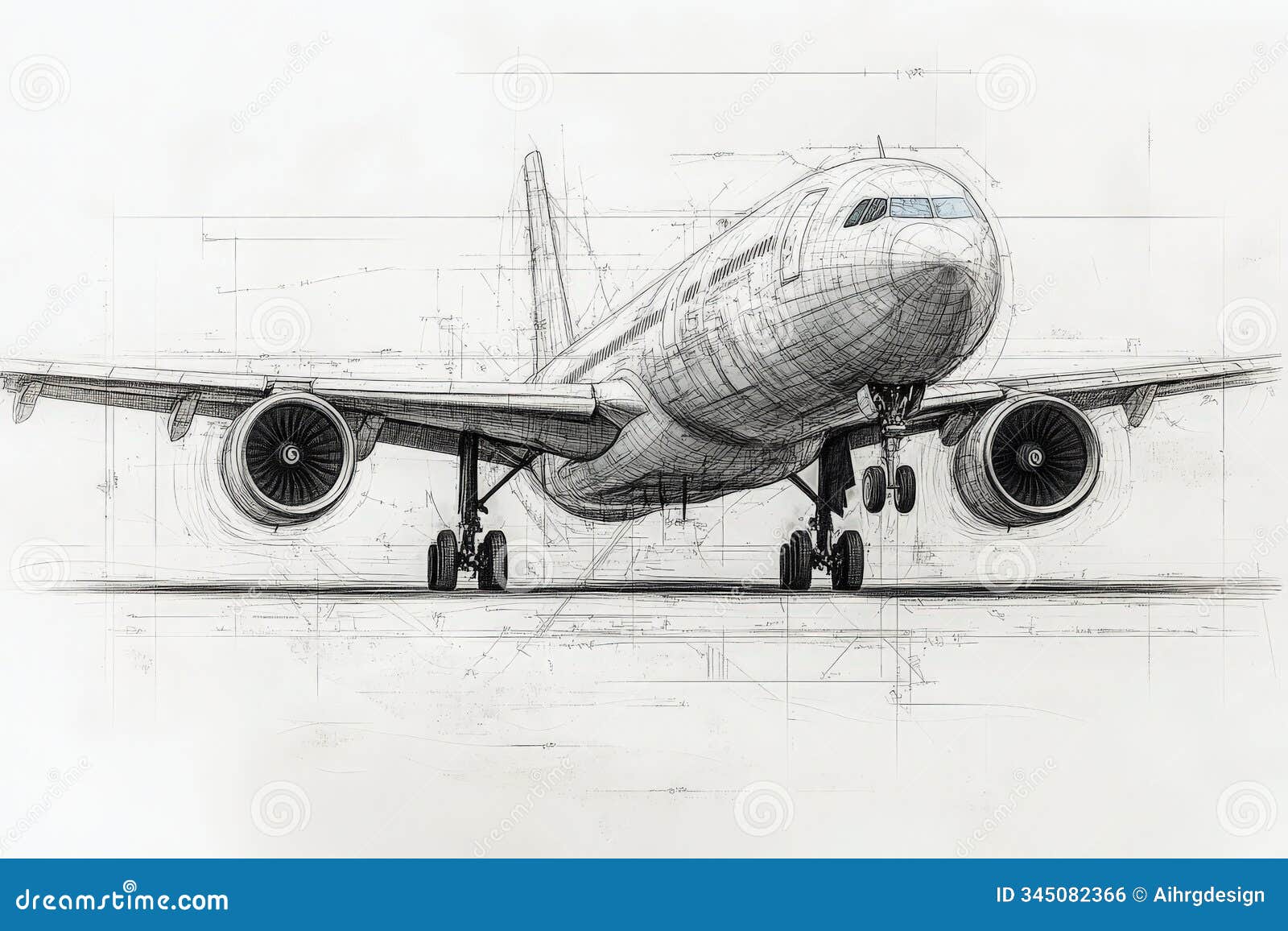 Detailed Technical Blueprint Of A Modern Fighter Jet With Annotations ...