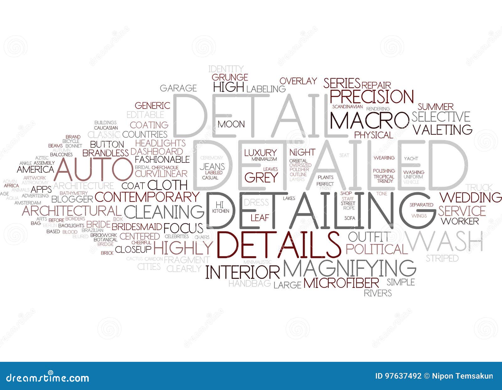 Detailed Word Cloud Concept Stock Vector - Illustration of text ...