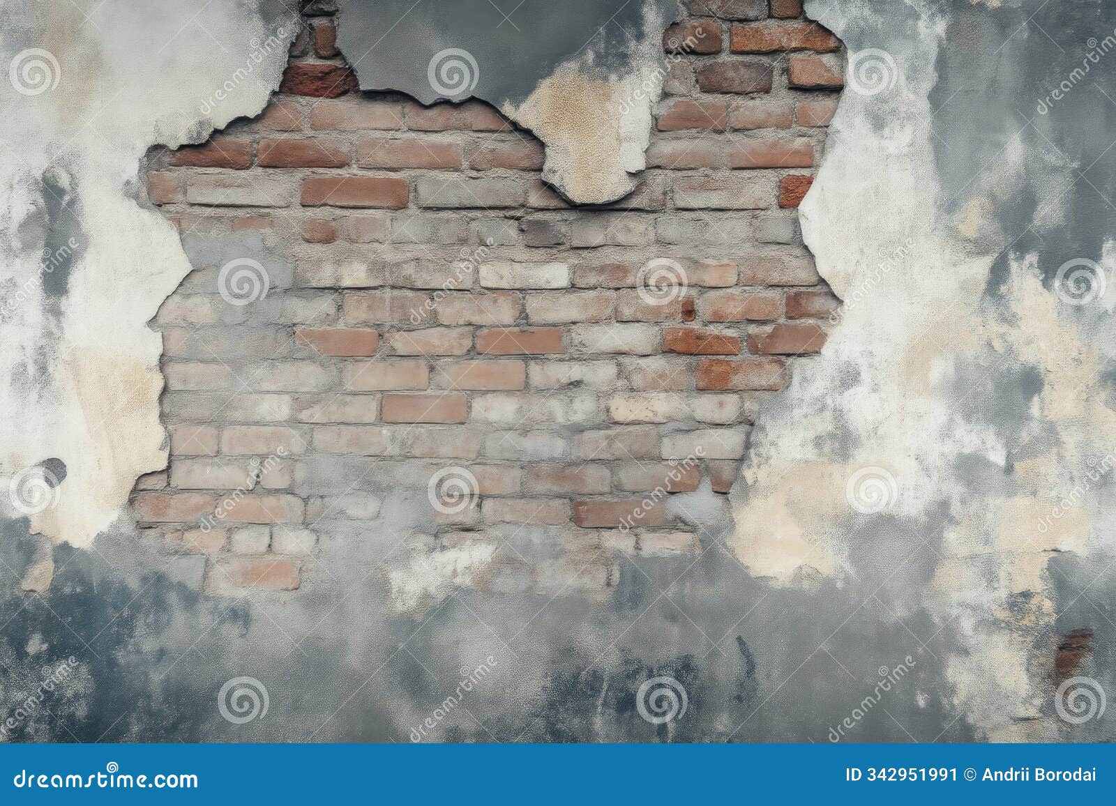Detailed Texture of Aged Brick Wall Surface. Stock Illustration ...