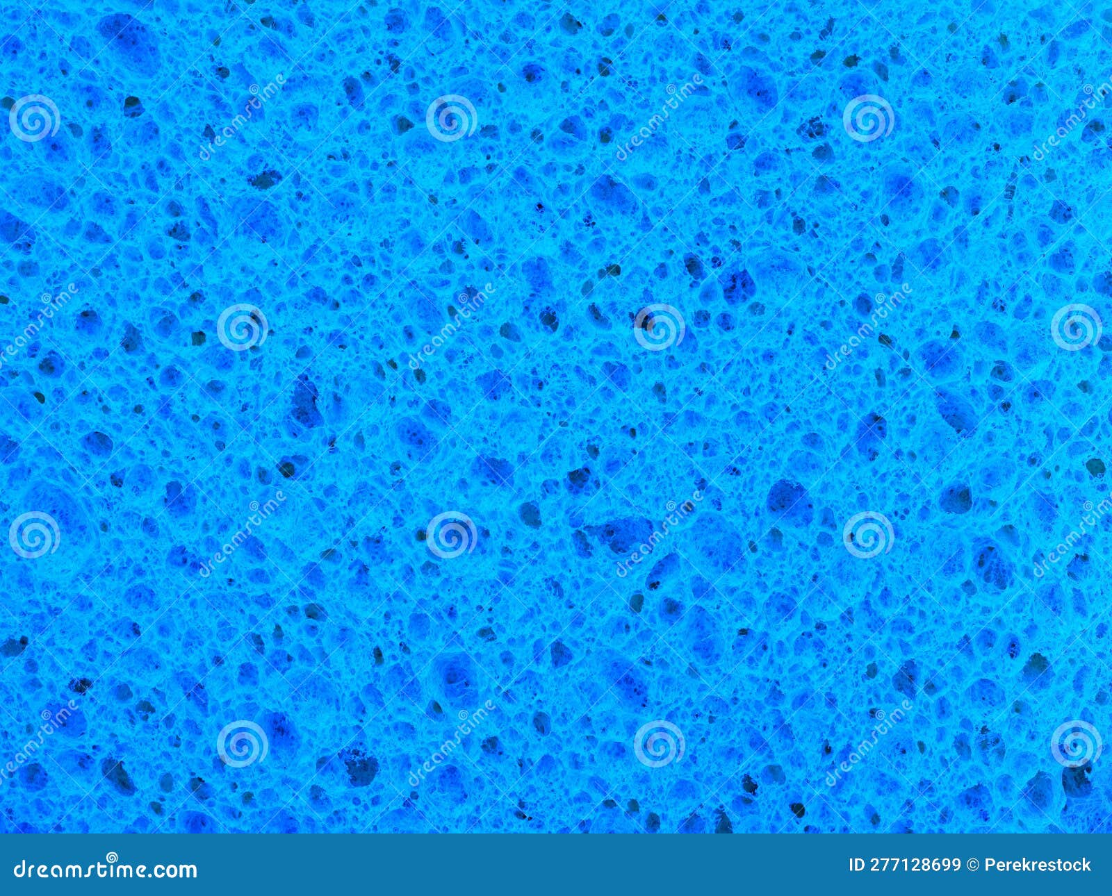 Detailed Texture of the Blue Dish Washing Sponge Stock Image - Image of ...