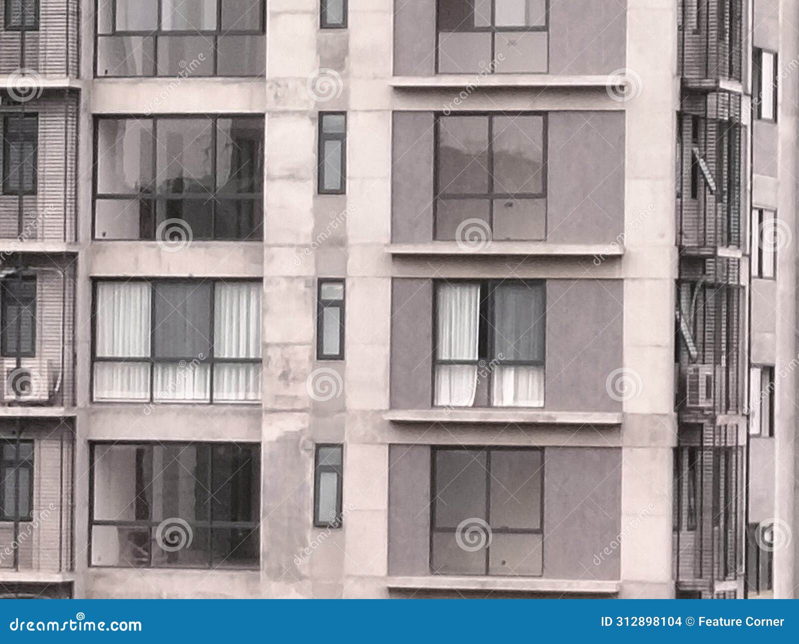 Detailed Texture of Building Windows, Displaying Architectural Patterns ...