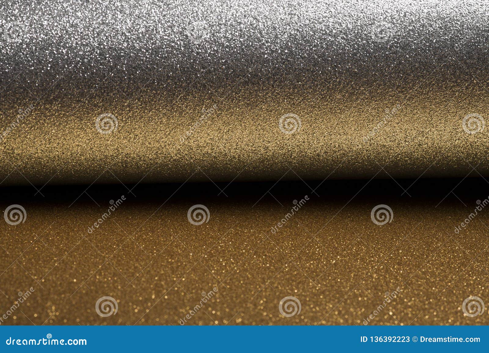 Detailed Texture of Glittering Silver and Gold Dust Surface for ...