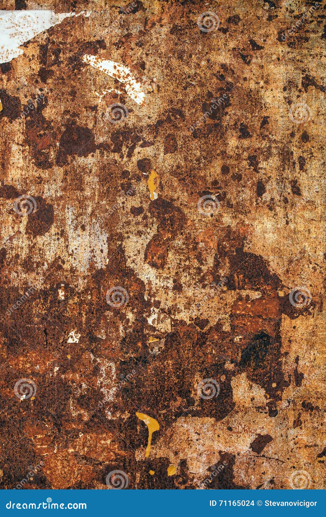 Detailed Texture of Old Rusty Metal Plate Surface Stock Photo - Image ...