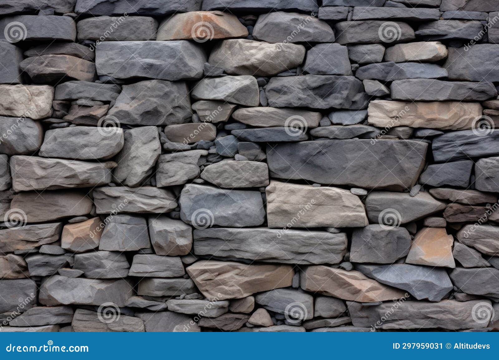 Detailed Texture of a Stone Foundation Supporting Shingle Siding Stock ...