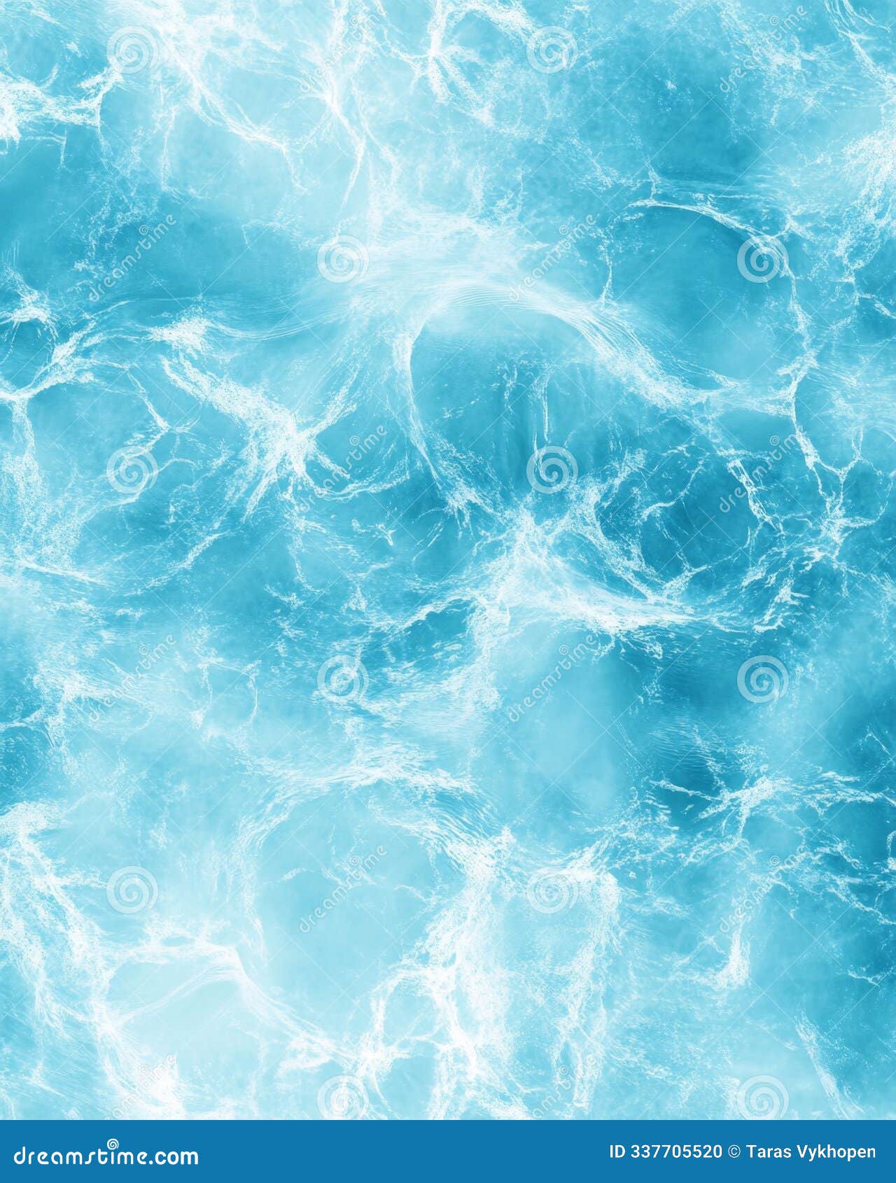 Detailed Top View of Hyper-realistic Light Blue Swimming Pool Water ...