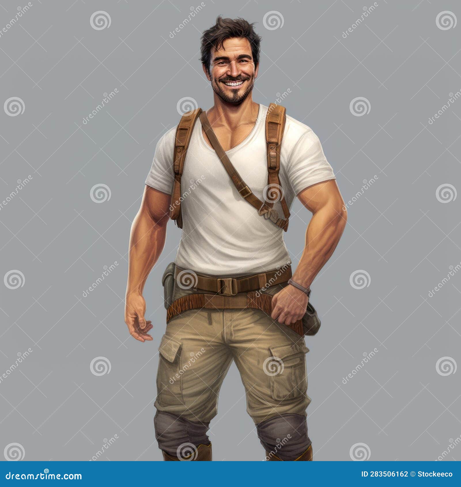 Detailed Uncharted Hunchback Character Artwork by W. Johnson Stock ...