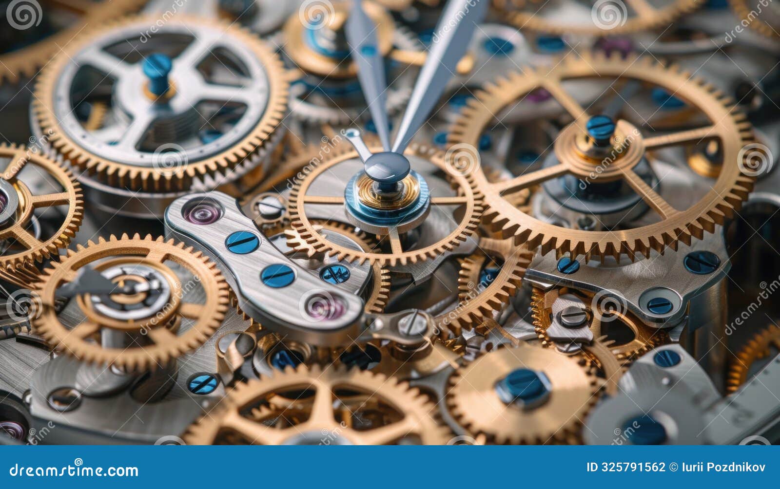 A Detailed, Upclose View of the Inner Workings and Front Side of a ...