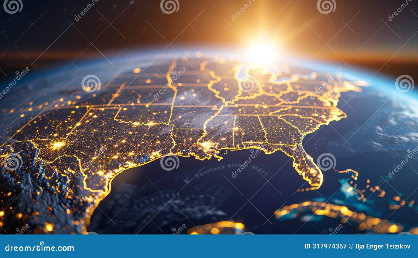 Detailed Usa Map with Highlighted Critical Election Hotspots for ...