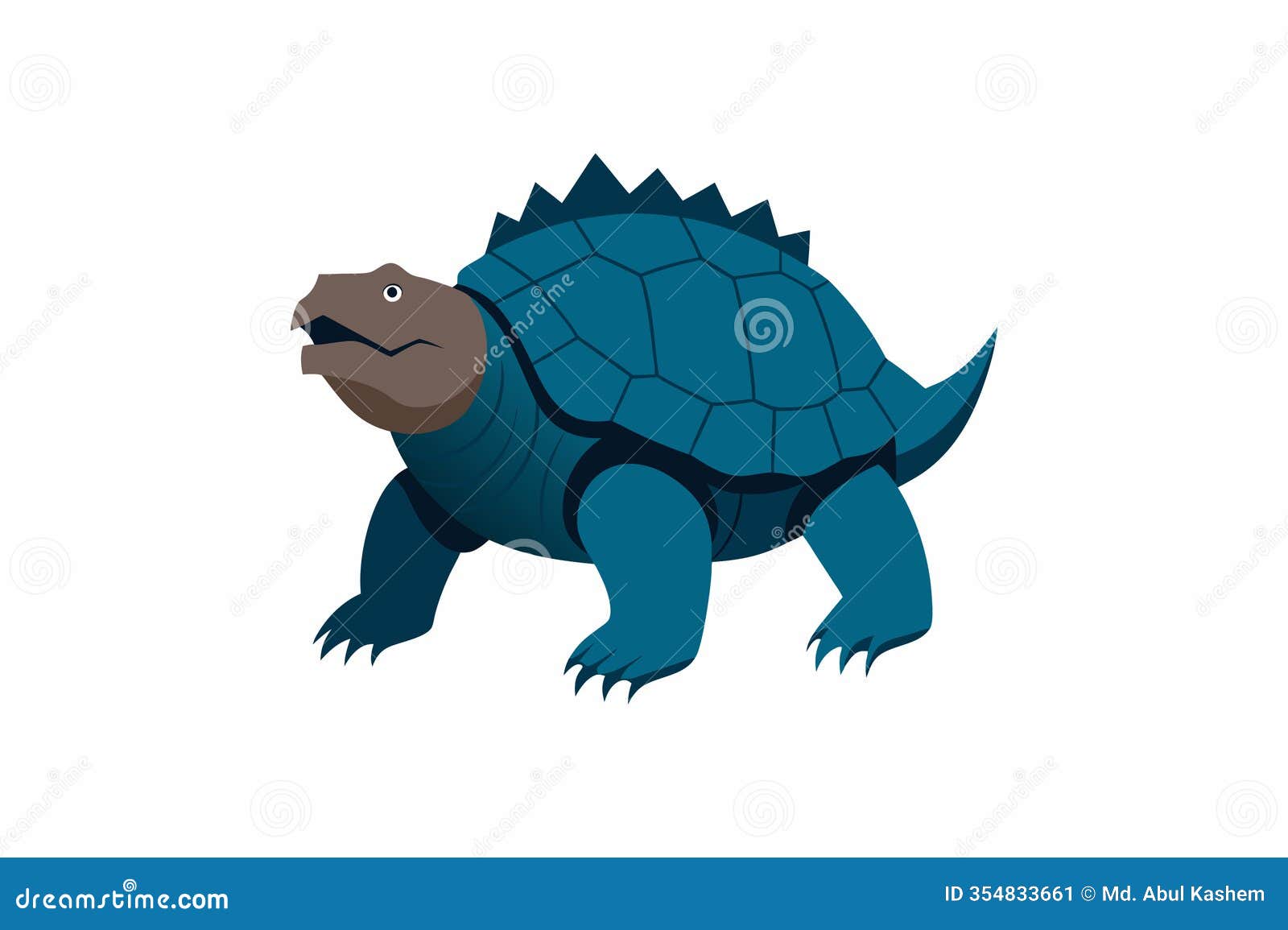 Alligator Snapping Turtle Vector Artwork Royalty-Free Stock Photography ...