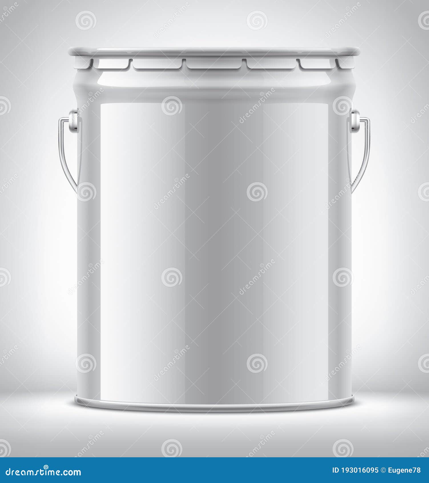Metal Bucket on Background. Stock Vector - Illustration of lacquer ...