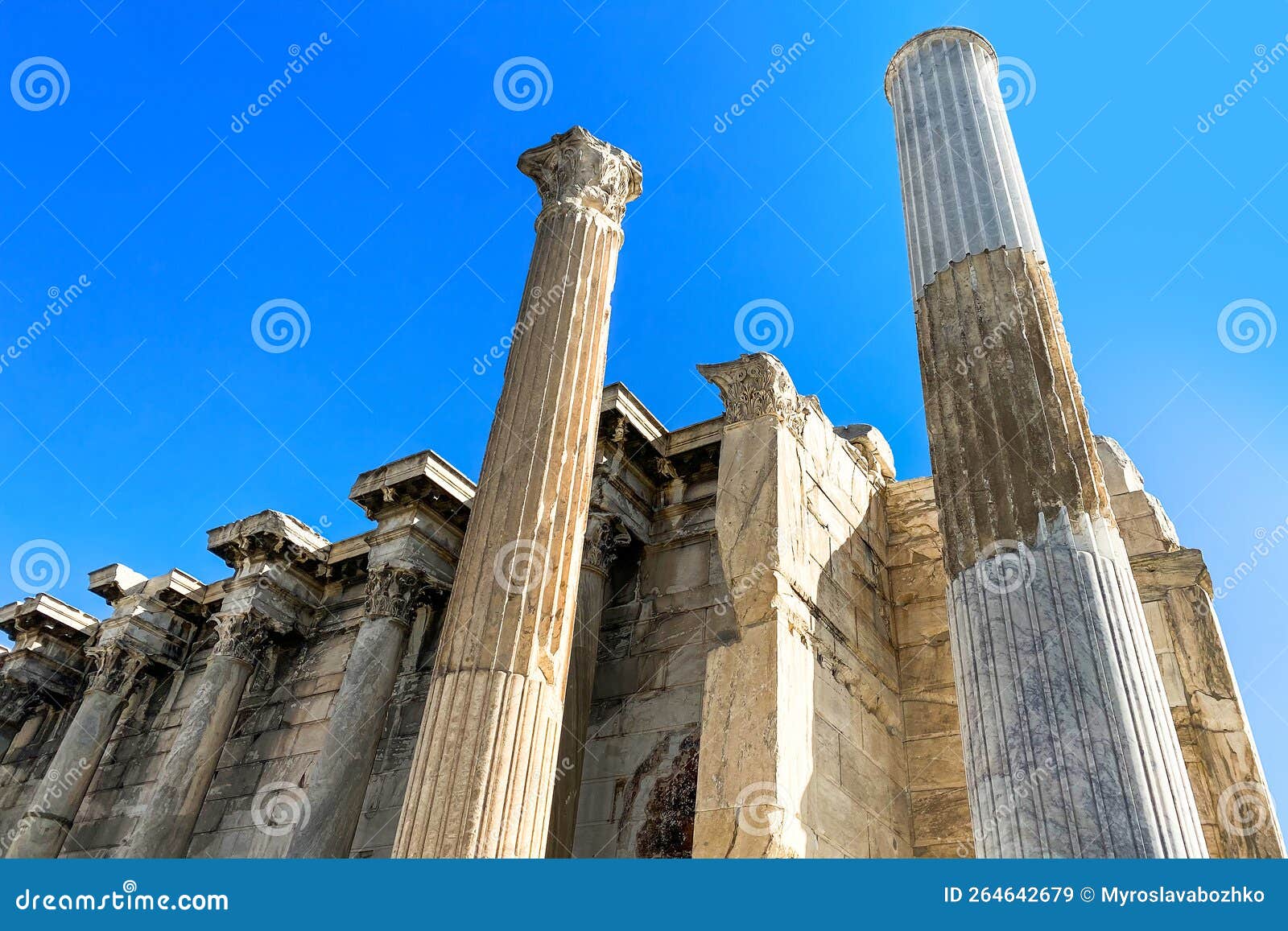 Detailed View of the Architecture of the West Facade of the Library of ...
