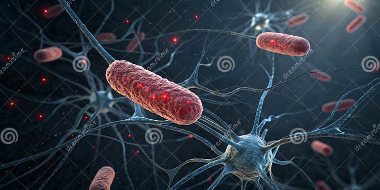 3D Visualization of Bacteria Interacting with Neurons in a Medical ...